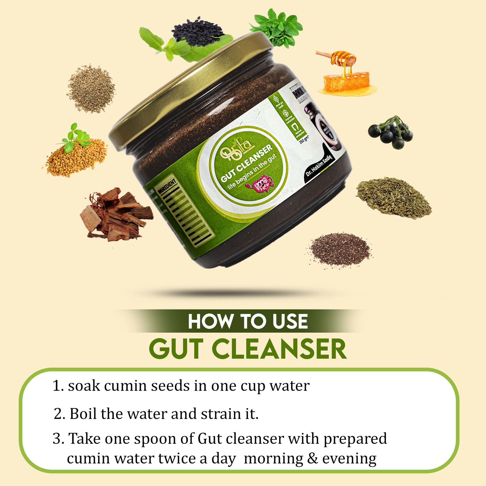 Sshifa Herbal Remedies Gut Cleanser: Natural Elixir for Digestive Well – Shifa Infinity